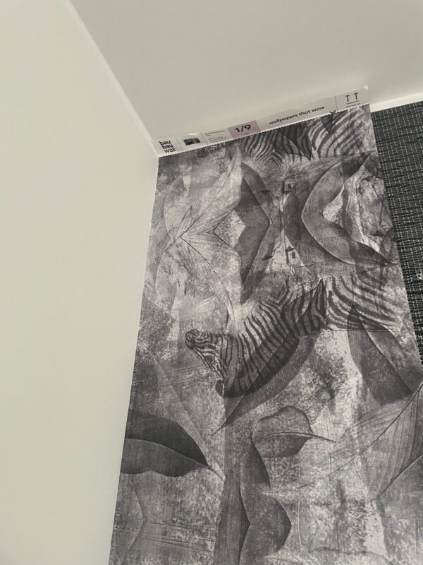 How I installed wallpaper at home. Mural wallpaper installation