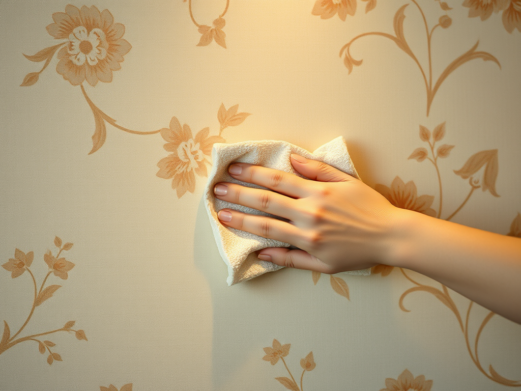 How to clean non-woven wallpaper?